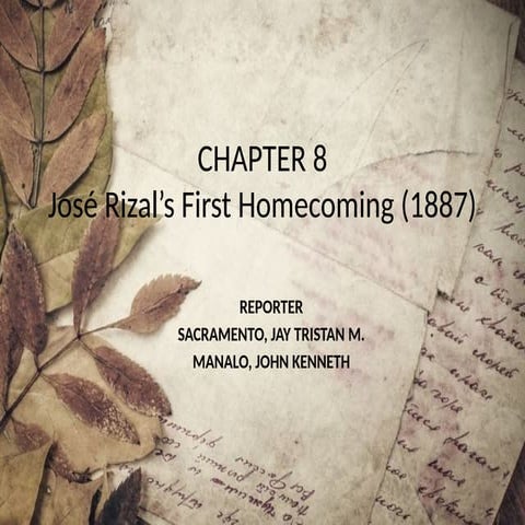 Rizal First_Homecoming..............pptx