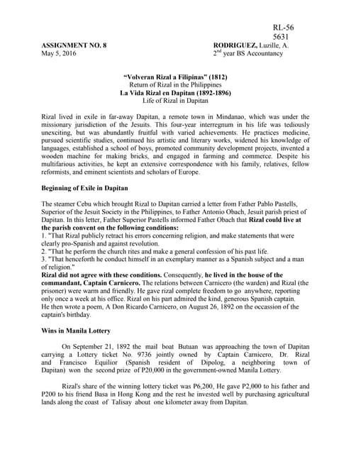 THE LAST HOUR OF DR. JOSE RIZAL & THE FR. LUIS VIZA | PDF