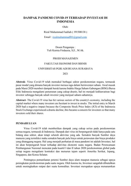 Rizal muhammad f 191500138 ( artikel ) | PDF Rizal muhammad f 191500138 ( artikel ) | PDF