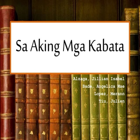 Sa Aking Mga Kabata | PPTX