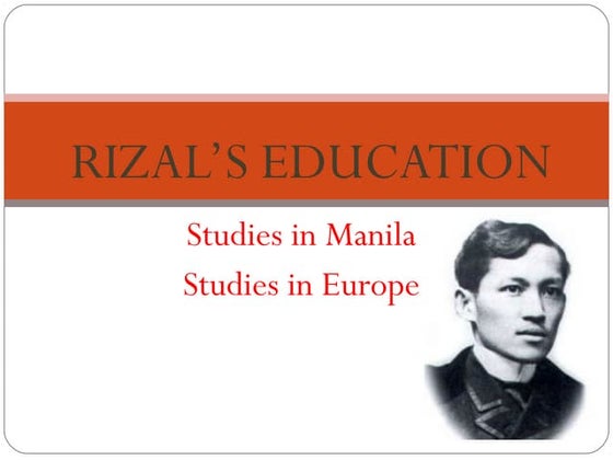 Rizal as a teacher | PPT