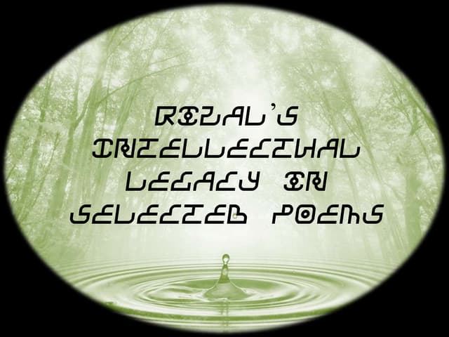 Poems of Rizal | PPTX