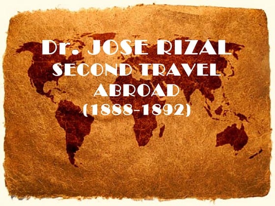 Rizal first travel abroad - sOCSCI 6 | PPTX | Africa Travel | Travel ...