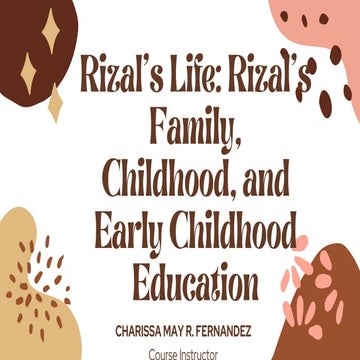 Rizal's Life.pdf | Education