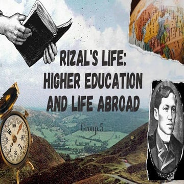 Rizal's Life Higher Education & Life Abroad | PDF