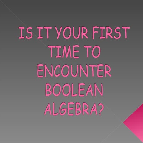 Boolean Algebra Ppt Programming Languages Computing