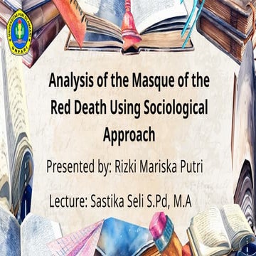 Analysis of The Masque of The Red Death by Edgar Allan Poe Using ...
