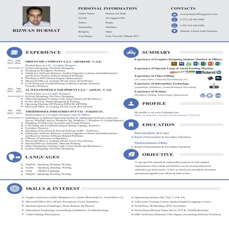Rizwan Hurmat Resume | PDF