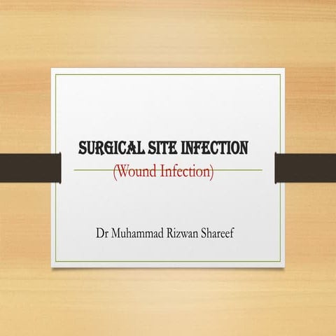 Rizwan Shareef presentation on the topic of infection | PPTX