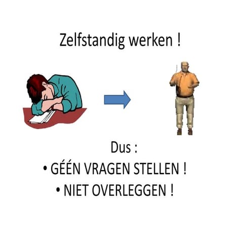 Zelfstandig werken ! | PPT