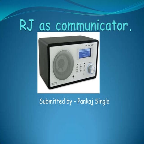 Rj as communicator | PPTX