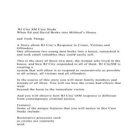 RJ City SM Case Study When Ed and David Broke into Mildre.docx