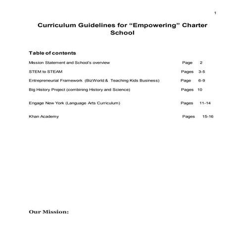 Curriculum guidelines | DOCX