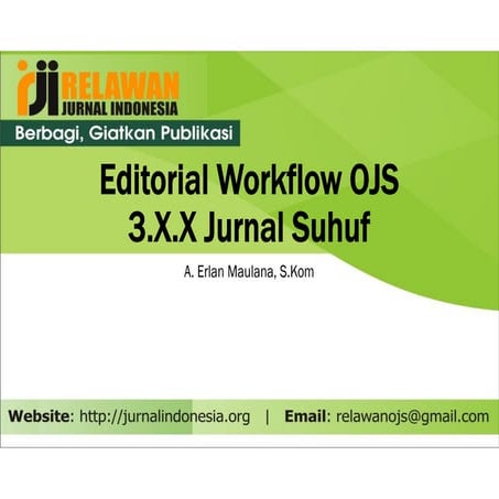 Editorial Workflow OJS 3.X.X Jurnal Suhuf | PDF