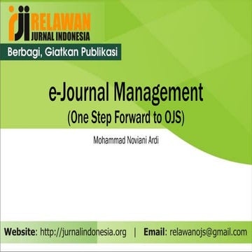Langkah Mudah Publikasi dengan OJS | PDF