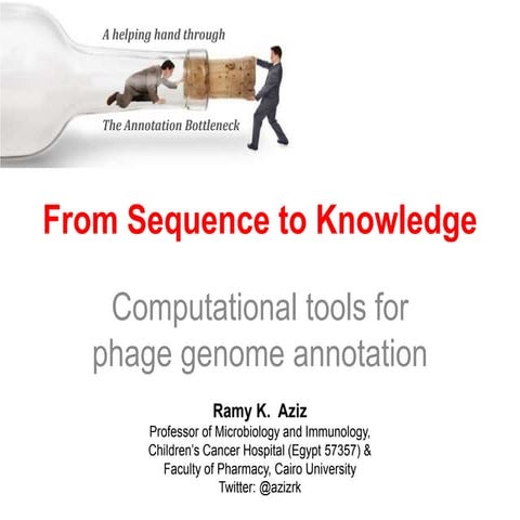 From Sequence to Knowledge (Tools for Phage Genome Annotation) | PPTX