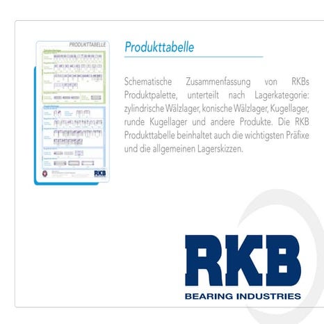 RKB Produkttabelle DE | PDF