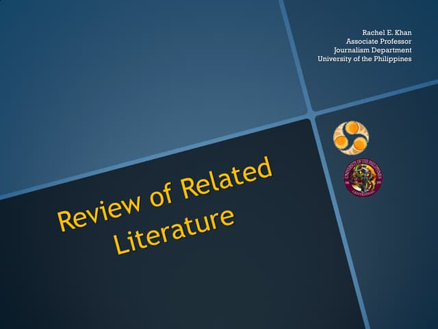 Chapter 2:review of related literature and studies | PPTX