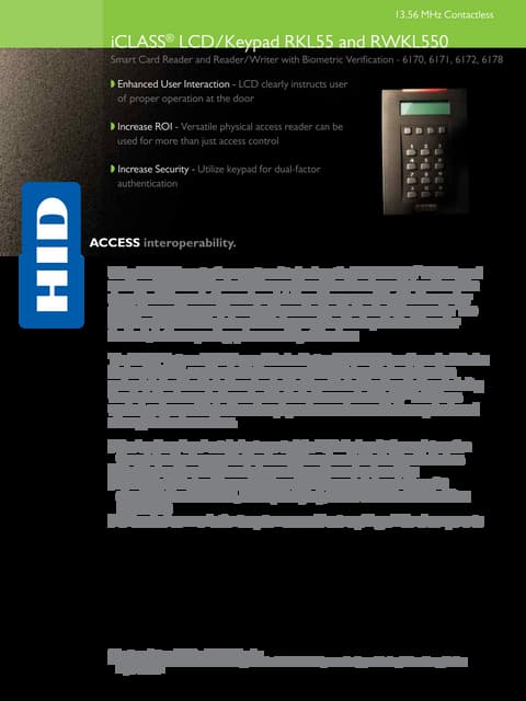 Hid 200 x iclass card | PDF
