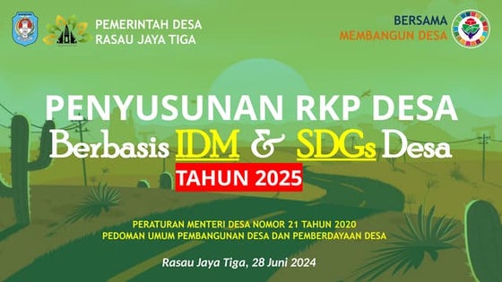 Materi Rencana Kerja Pemerintahan Desa (RKPDes) | PPTX