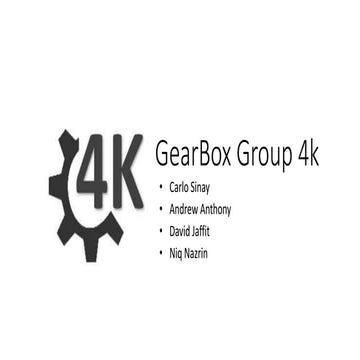GearBox Group 4k - Design Presentation | PPT