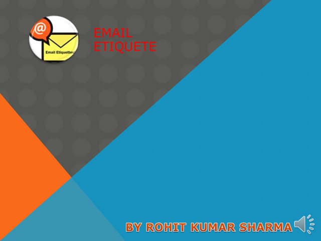 Email Etiquette - Basics | PPTX