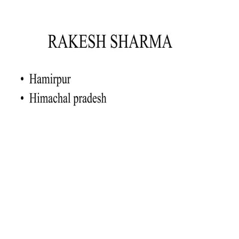 R K Sharma | PPT