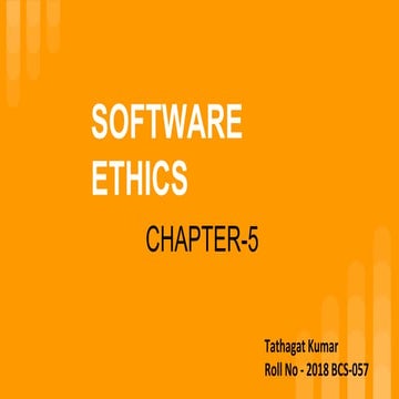 software ethics | PPTX