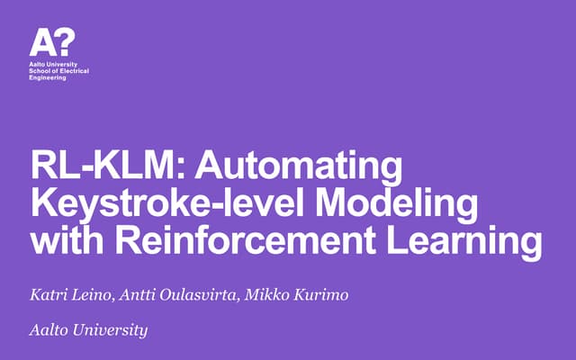 Rl Klm Automating Keystroke Level Modeling With Reinforcement Learning 2310