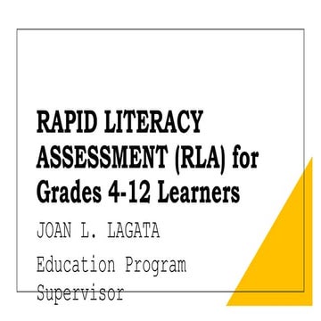 RLA-for-Grades-4-12.pptx | Educational Assessment | Education