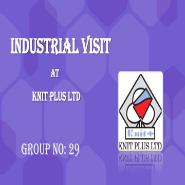 Industrial visit presentation | PPT