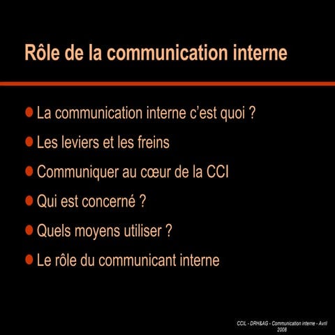Internal Communications - Part 1 | PPT