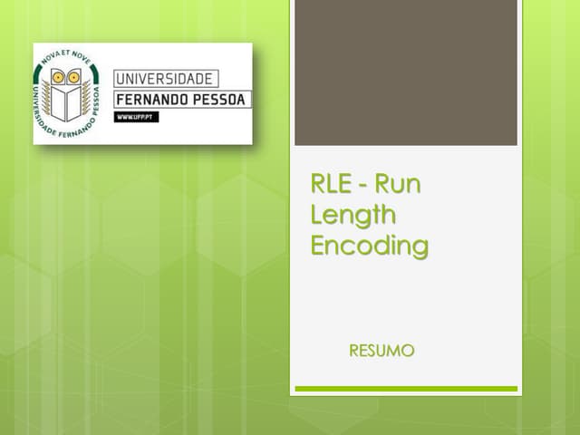 Run length encoding
