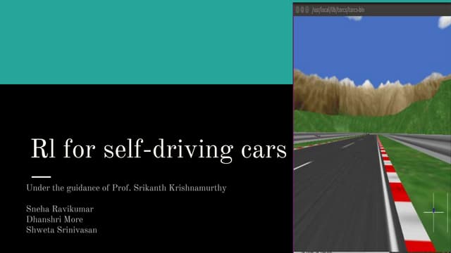 Reinforcement Learning For Self Driving Cars Ppt