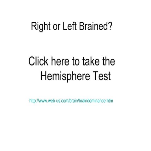 Right Left Hemispheres | PPT