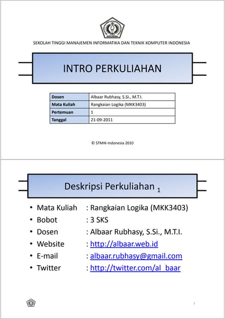 Pemrograman Tingkat Rendah Pertemuan Ke 1 Pengenalan Dasar Pemrograman Tingkat Rendah Ppt