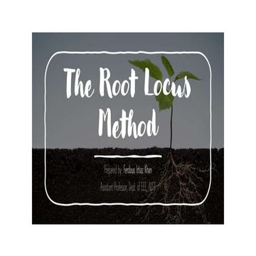 Presentation on Control system design using Root locus Method | PPT