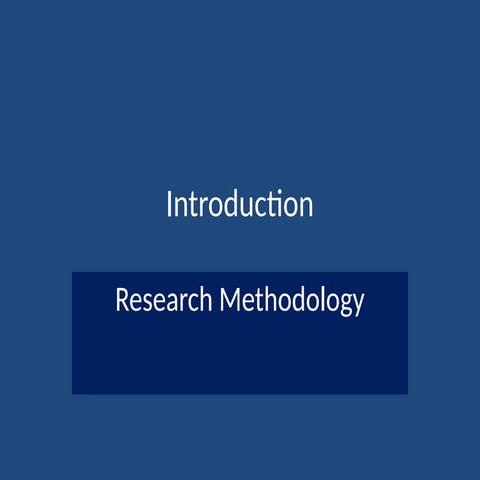 RM-1 - Intro to RM research methodology module. pptx | PPT