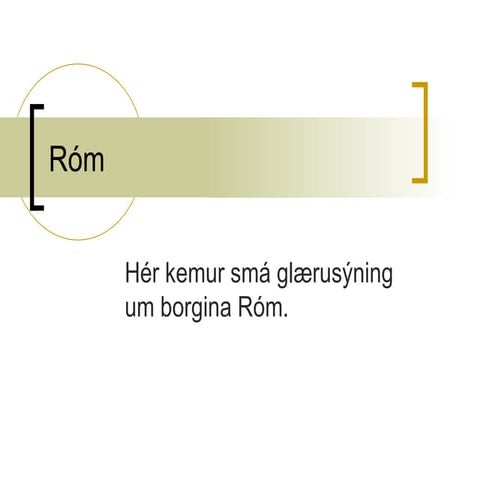 Róm | PPT