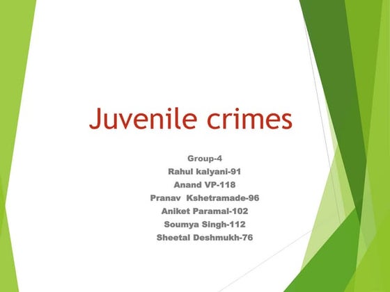 Crime and young people | PPTX | Crime & Harmful Acts to Individuals ...