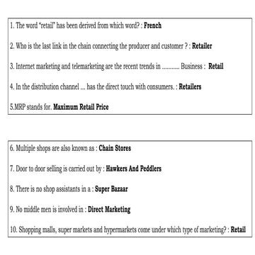 Retail Management | PPT