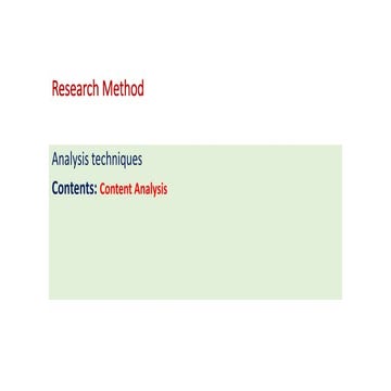 RM Quantitative methods emphasize objective measurements and the statistical | PPTX