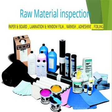 Raw material testing for paper and paper board andd lamination.pptx