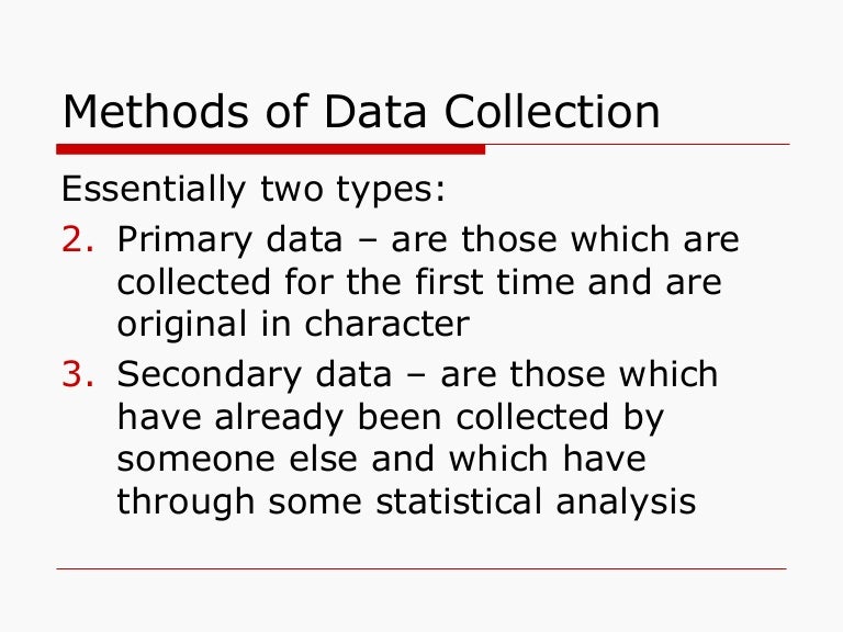 Rm 5 Methods Of Data Collection