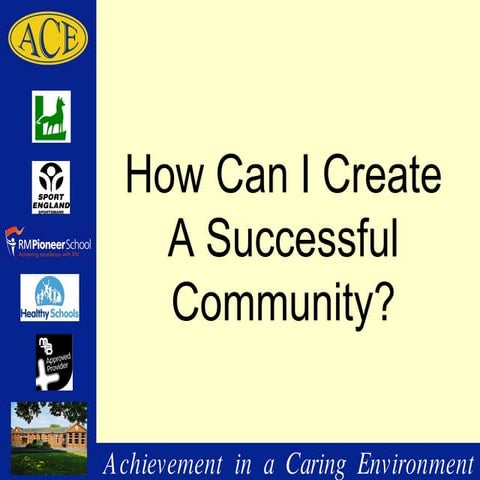 Creating A Successful Community | PPT