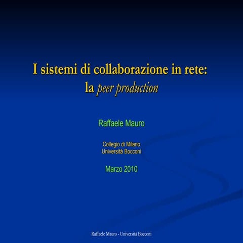 Peer Production | PPT