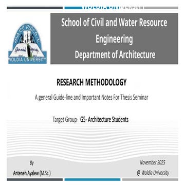 research methodologies in architecture | PDF