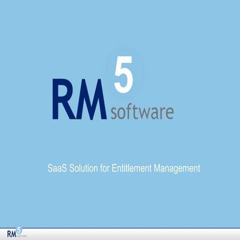 RM5 SaaS Your Entitlements | PPT