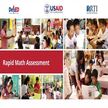 Rapid Mathematics Assessment Score sheet for all Grade levels | PDF