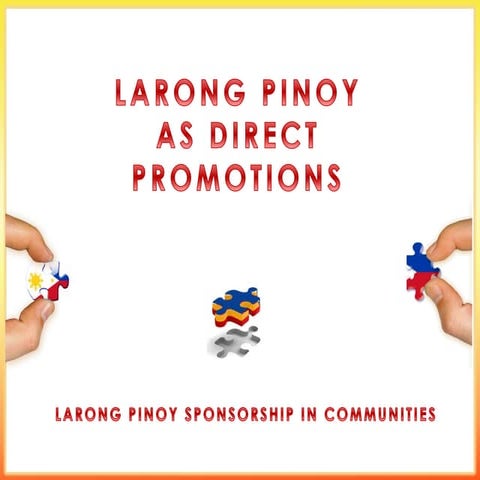 Larong Pinoy Direct Marketing Promotions | PDF